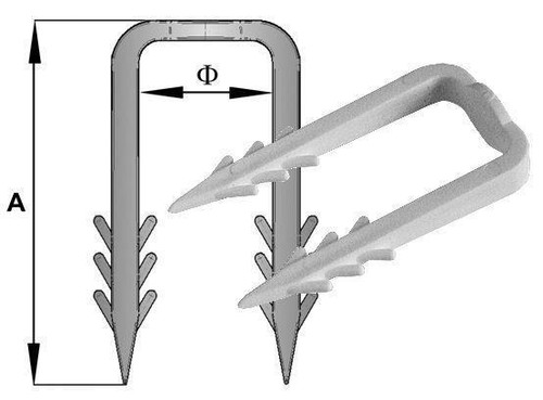 Underfloor Heating Pipe Clip for 15mm + 16mm Pipe (500x) | eBay