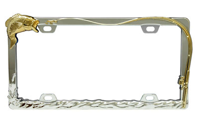 Bass Fishing BASS PRO PESCADO FISH Metal License Plate Tag Frame Car ...