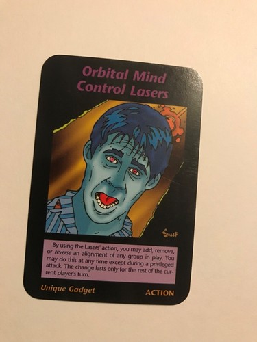 ORBITAL MIND CONTROL LASERS : Illuminati INWO CCG Group card, One With ...