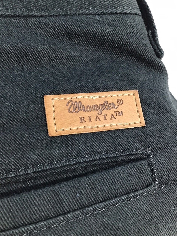 Wrangler Riata Pants 44 x 32 Black Pleated Front VG Condition | eBay