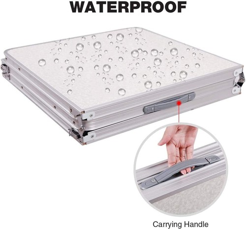 Folding Table Camping Buffet Wedding Market Garden Party Car Boot Stall ...