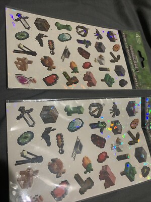 Minecraft Character Mojang Sandylion Sticker Sheet Journal Scrapbook | eBay