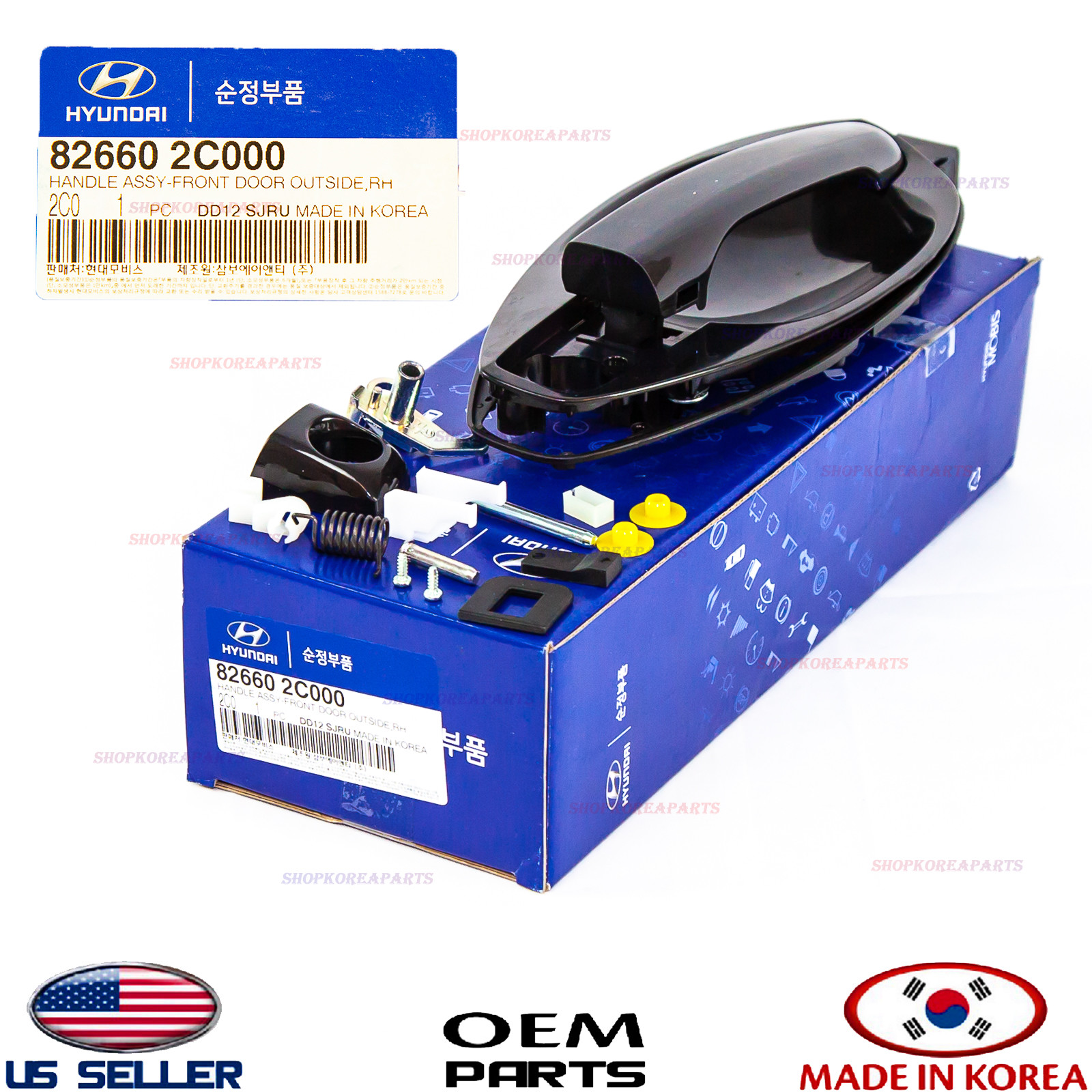 OEM Outside Door Handle Right Side for Hyundai Tiburon 82660 2c000 for ...