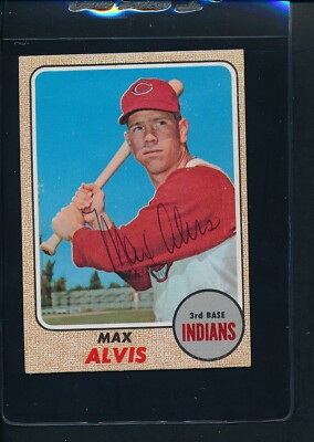 1968 Topps #340 Max Alvis Indians Signed Auto *47033 | eBay