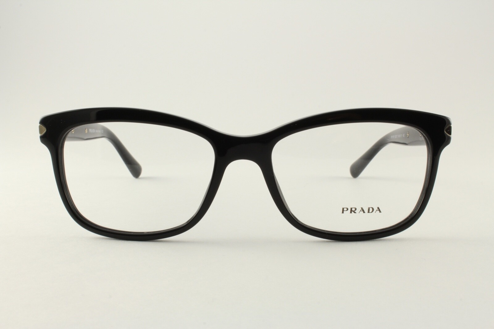Rare Authentic Prada VPR10R 1AB-1O1 55mm Black Gold Glasses Frames ...