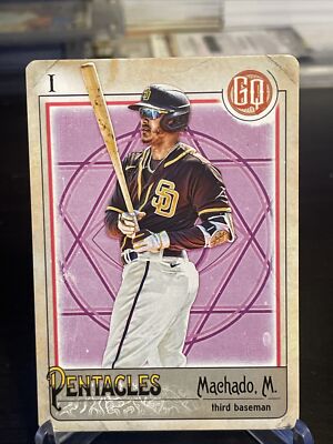 MANNY MACHADO 2021 TOPPS GYPSY QUEEN PENTACLES TAROT OF THE DIAMOND ...