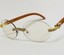 Men Clear Tinted Lens Eye Glasses Cristal Diamond Migos Shades ...