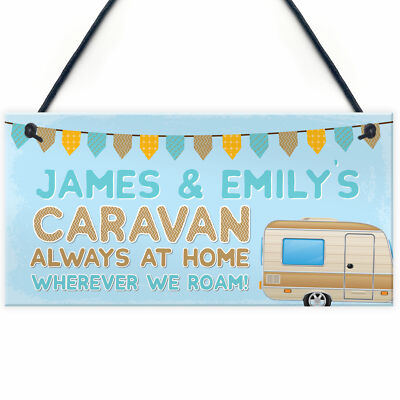 Novelty Caravan Sign Personalised Caravan Gift Funny Caravan Retirement ...