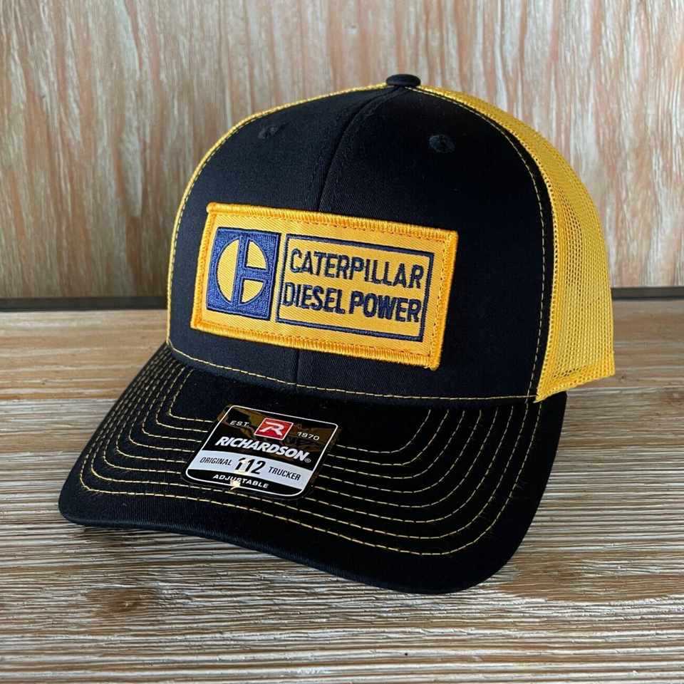 Caterpillar CAT Vintage Patch Hat - Diesel Power Block C - Richardson ...