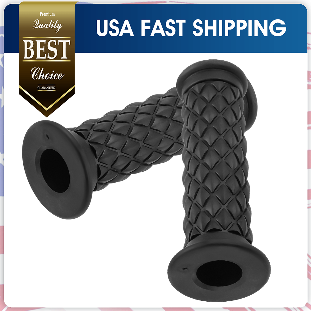 Motorcycle Hand Grips Bar End Handlebar Gel For Cafe Racer Dirt Bike ...
