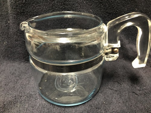 Vintage Pyrex Flameware 4 Cup Percolator Coffee Pot & Handle ONLY ...