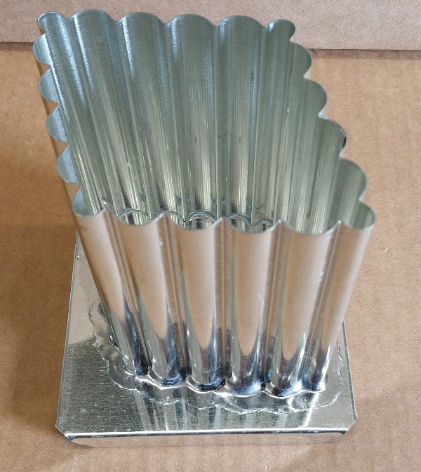 DIAMOND Metal Candle Mold (1/2 inch Fluted Scalloped Edges) | eBay