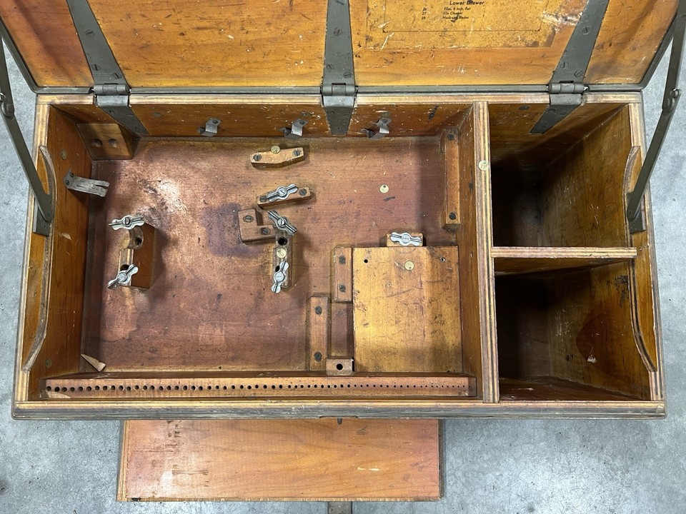 US MILITARY SIGNAL CORPS TOOL SET TE-6 WWII TOOL BOX UNTOUCHED ORIGINAL ...