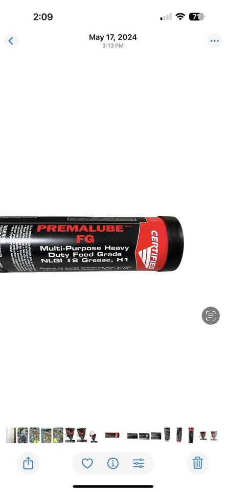Premalube Heavy Duty Food Grade grease | eBay