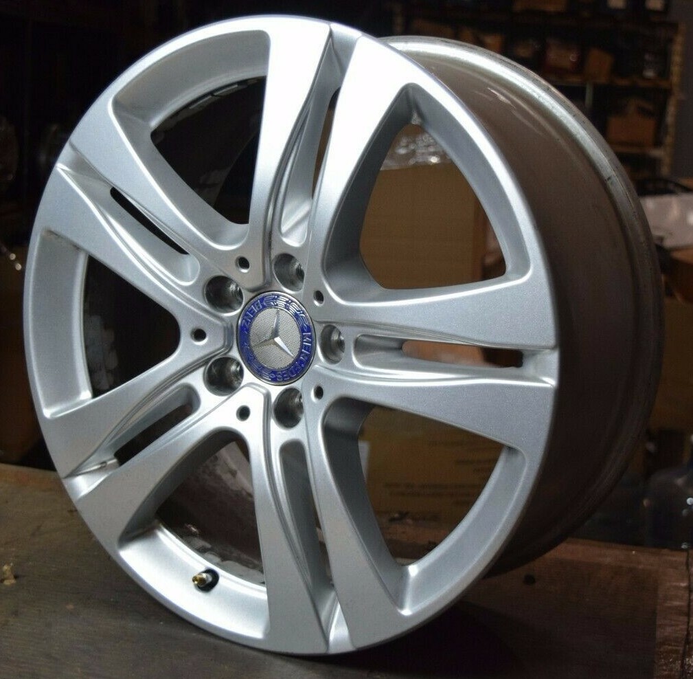 17 18 19 MERCEDES S550 S450 S560 OEM WHEEL RIM 18X8 2224013400 SILVER ...