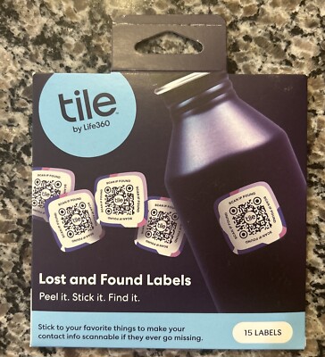 Tile By Life 360 - Lost and Found Labels - 15 Labels - Brand New | eBay