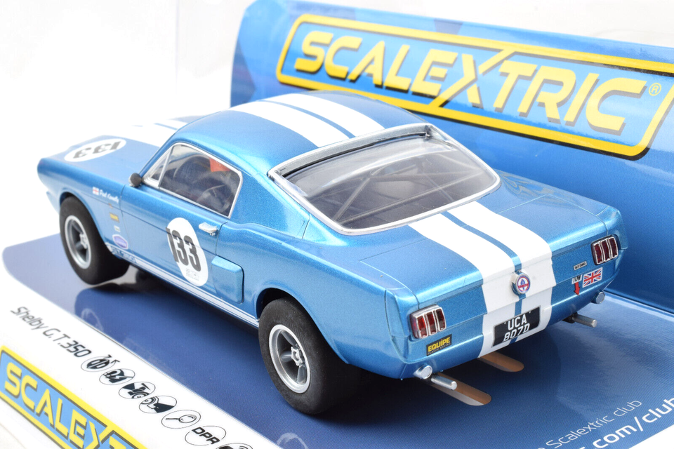 Scalextric Shelby Mustang GT350 - Equipe GTS DPR W/ Lights 1/32 Slot ...