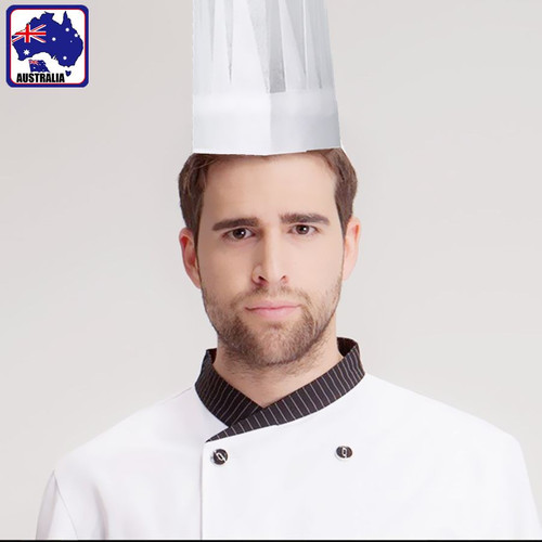 96pcs Disposable Chef Hat Cook Cap Baker Catering Serving White ...