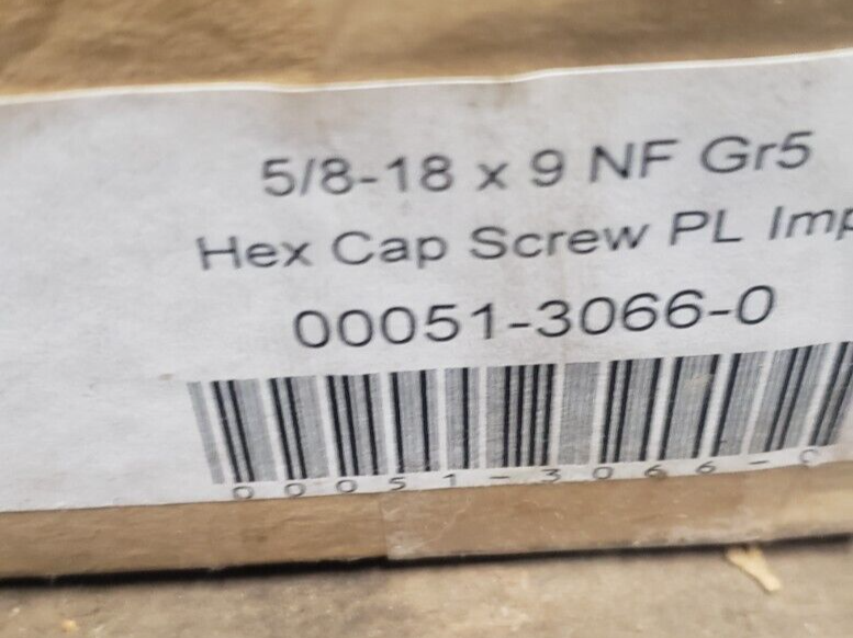 5/8"-18 X 9" NF Gr5 Hex Cap Screw PL Hex Bolt | eBay