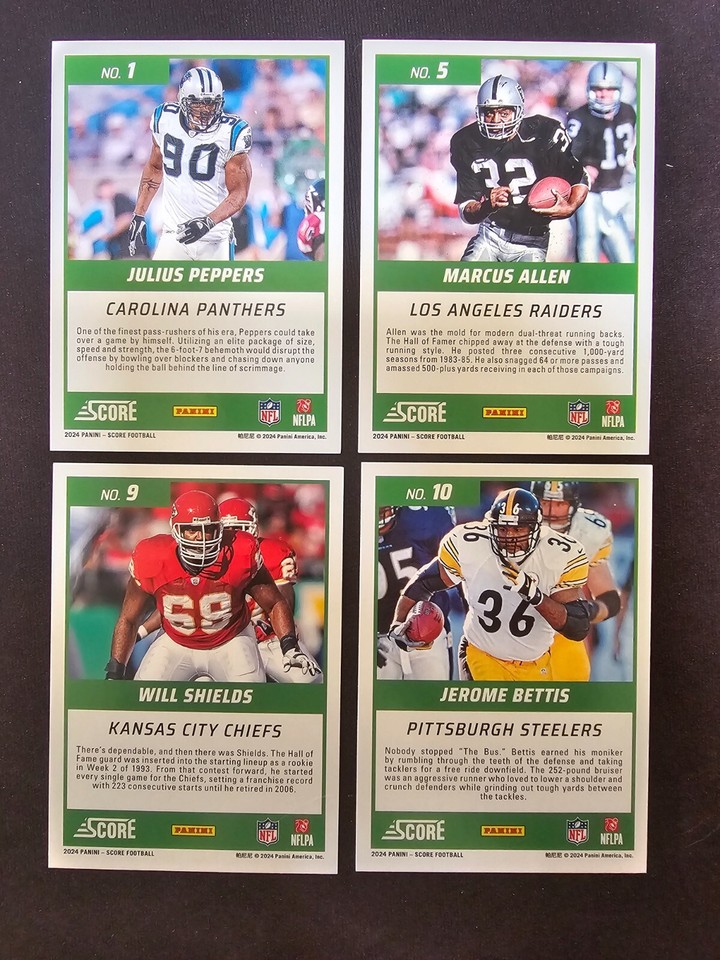 2024 Panini Score Football Insert Hall of Fame - You Pick | eBay