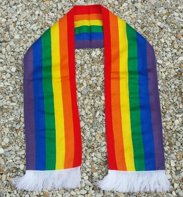 Rainbow DIVERSITY Soccer Style Scarf~LGBTQ Gay Rights Interest Scarf ...