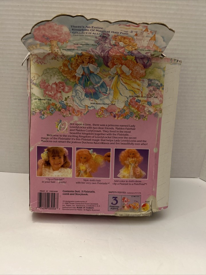 Lady Lovely Locks Mattel Maiden Curly Crown Pixietails Doll IOB Box ...