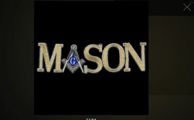 Mason Signature Logo Emblem W/Heat Seal Backing - Gold with Silver - 2 ...