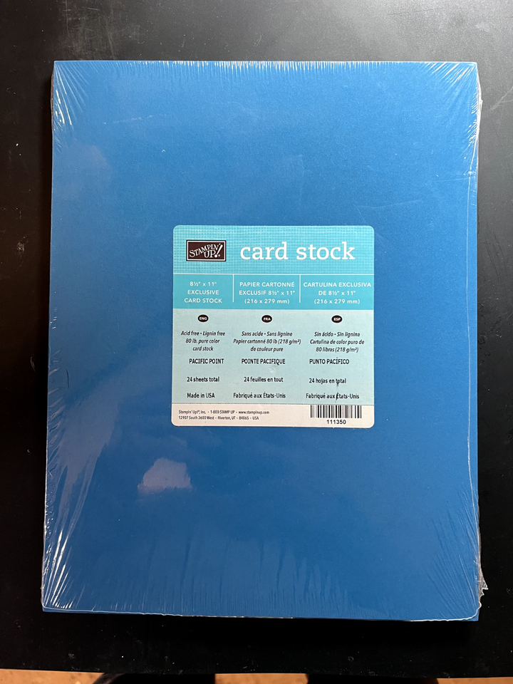 Stampin' Up! Cardstock 8 1/2 x 11, New in package 24 Sheets~Pick of ...
