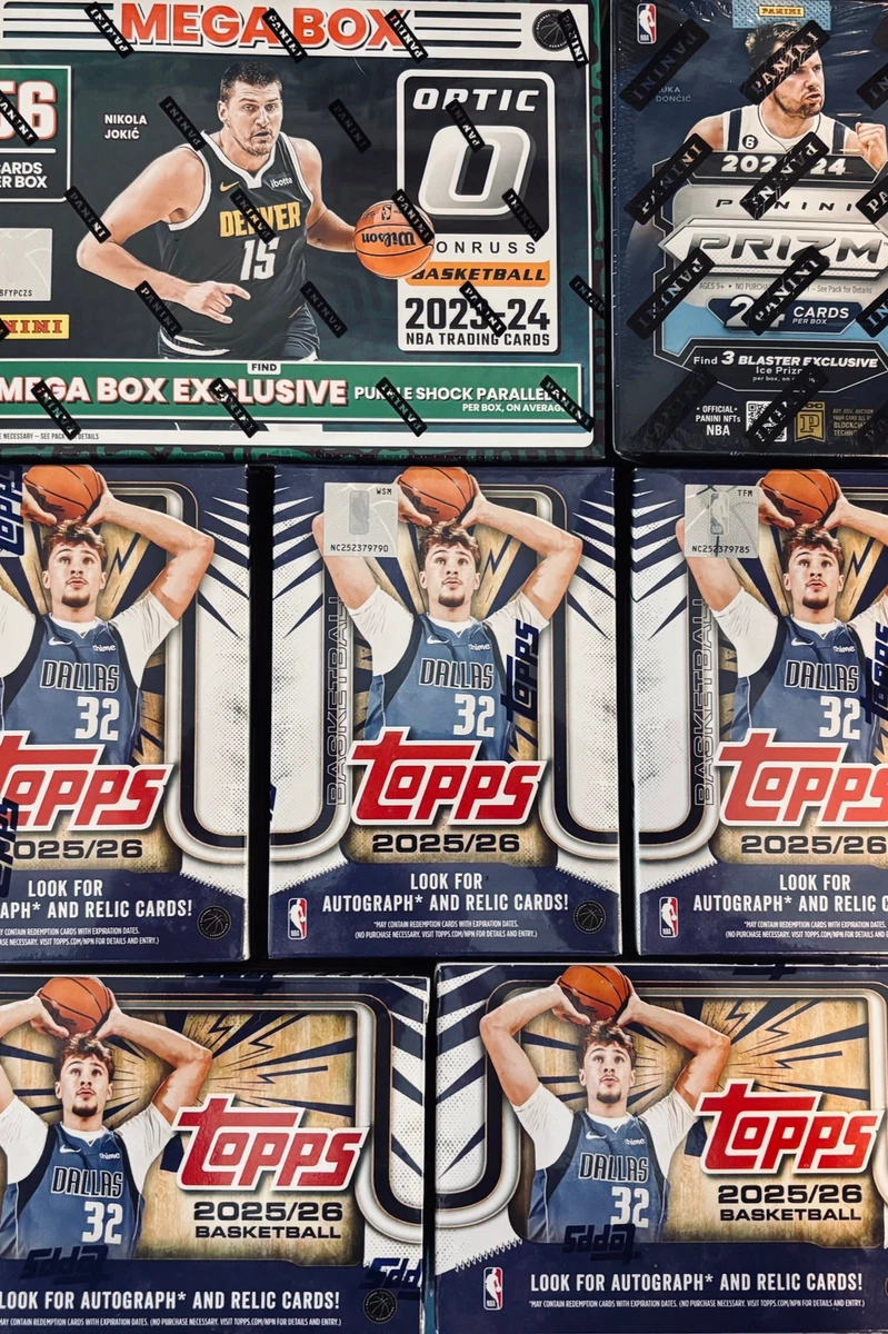 NBA BREAK 25-26 Topps Value Box 1/4 Case & 23-24 Optic Mega, Prizm Break - eBay Live