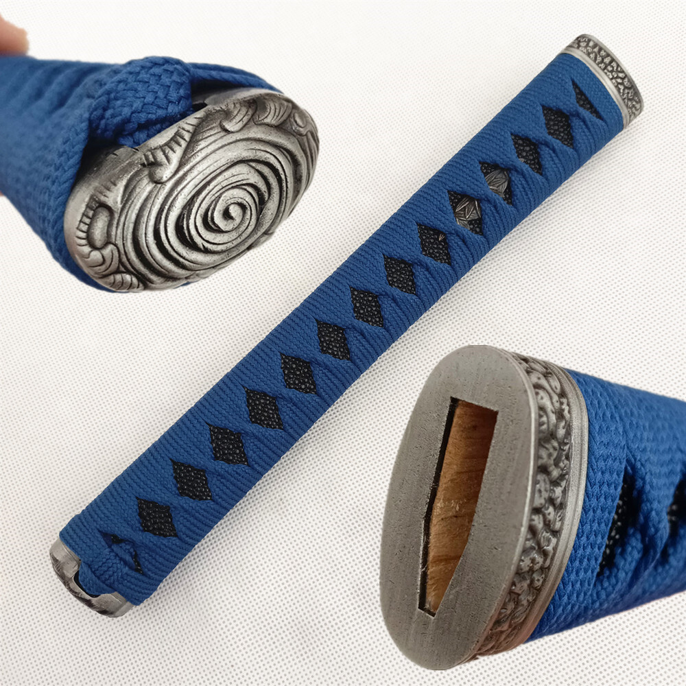 Tsuka Handle W Menuki Fuchi Kashira For Japanese Wakizashi Katana Sword ...