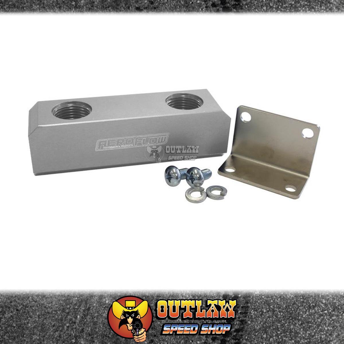 AEROFLOW 4 PORT FUEL BLOCK LOG TYPE -8 ORB SILVER - AF452-08S | eBay