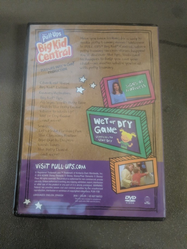 SHELF174e DVD ~ pull ups big kids Central potty training success DVD | eBay