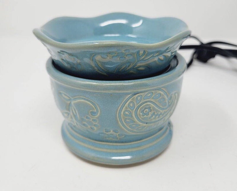 Scentsy “Carrey” Element Wax Warmer Country Blue Turquoise | eBay
