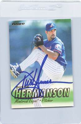 1997 Fleer #635 Dustin Hermanson Expos Signed Auto *K1585 | eBay