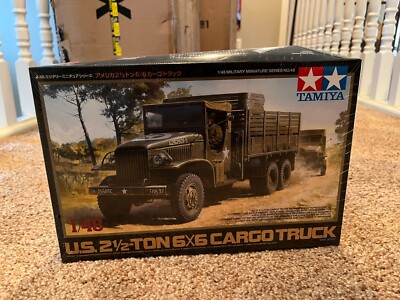 TAMIYA #32548 1/48 Scale US 2 1/12 TON 6x6 CARGO TRUCK Model Kit SEALED ...