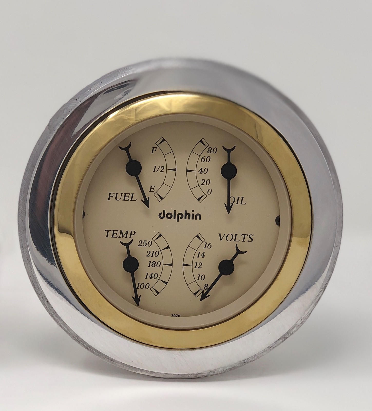 "1951-1952 Chevy Car 3 3/8"" Quad Style Gauge Set Dash Panel Cluster ...