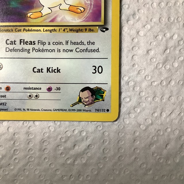 Pokémon TCG Giovanni's Meowth Gym Challenge 74 Regular Unlimited Common ...