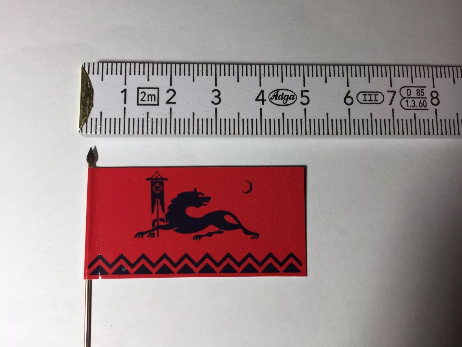 478) 1x 25mm 28mm Dark Age Avar Turkic Turkish Banner / Flag No.#1 NEW ...