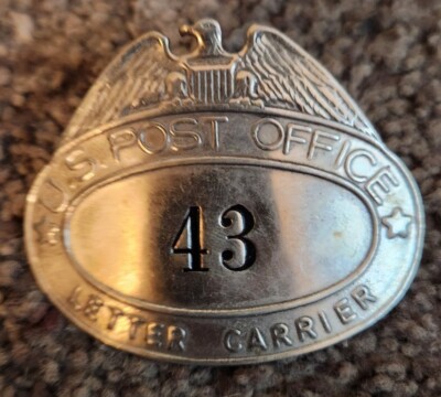 Vintage USPS US Post Office Letter Carrier Hat Badge Pin 43 | eBay