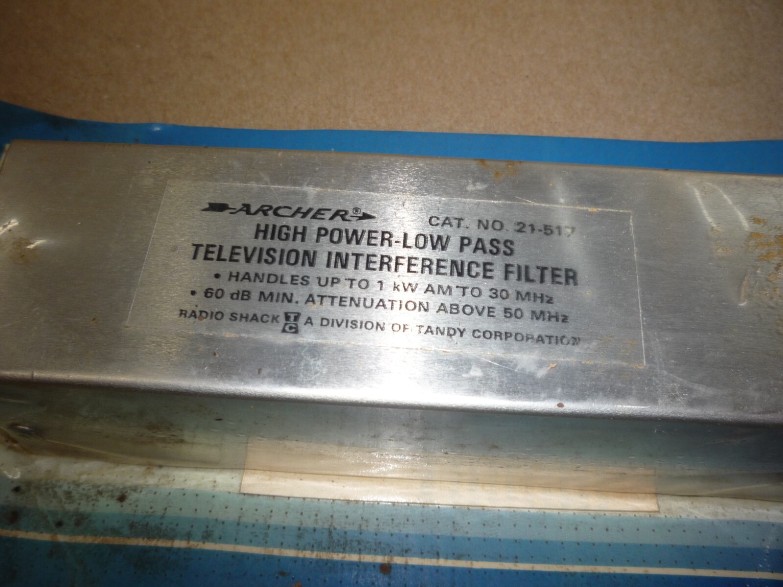 VINTAGE ARCHER 21-517 CB AND HAM TRANSMITTER TV INTERFERENCE FILTER ...