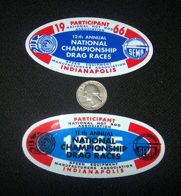 1965 & 66 NHRA Nationals- Participant - Stickers Drag Racing | eBay