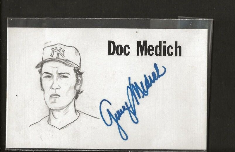 Doc Medich signed original set art / 1975 Mengler card set - 1 of 1 ...