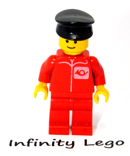 LEGO Vintage 1985-1988 Red Post Office Worker Minifigure Community ...