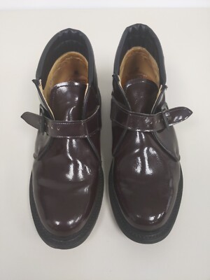 Bates Floataways Mens Burgundy Leather Chukka Ankle Buckle Boots. Size ...