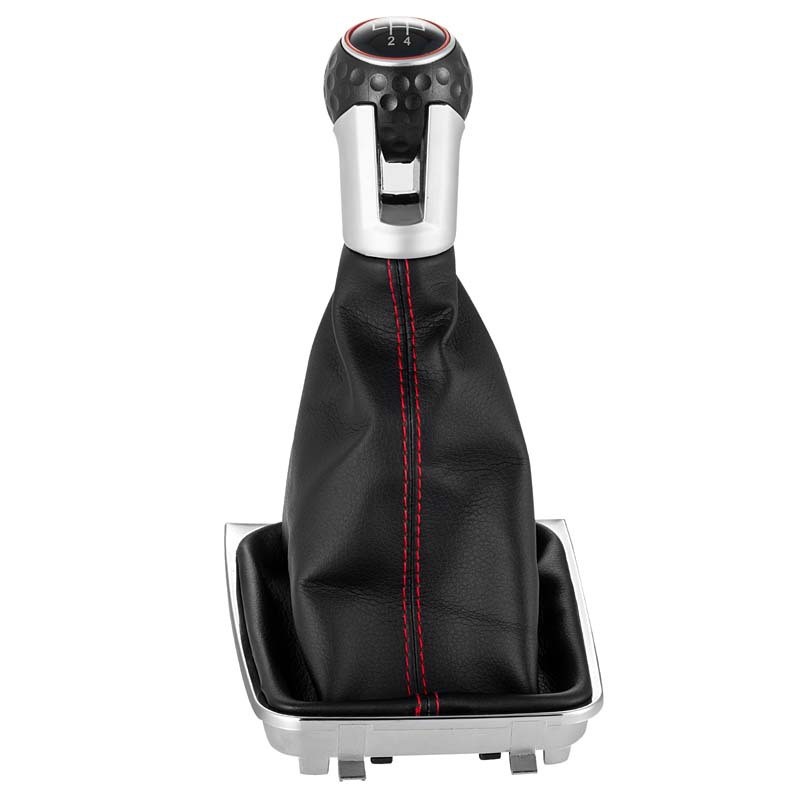 1x 5 Speed Gear Stick Shift Knob W/Boot Cover For VW Golf MK7 GTI 2014 ...