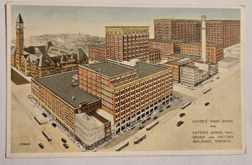 Vintage Unused Postcard TORONTO Ontario Eaton's Department Store ...