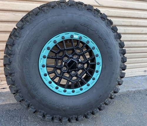 1-2025 POLARIS RZR PRO R BEADLOCK WHEEL TIRE 32x10x15 MAXXIS RAD GREEN ...