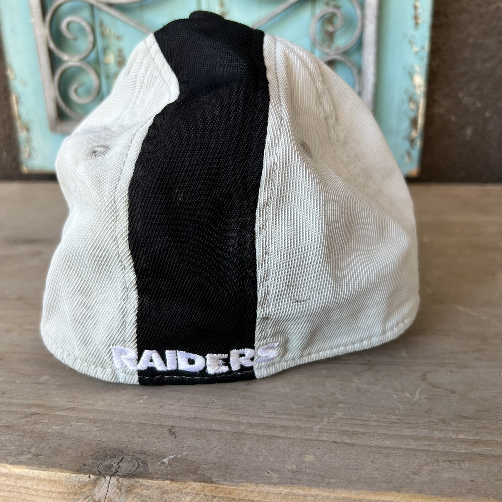 Oakland Raiders Reebok Hat Men's Medium Fitted Cap Vintage NFL Gray ...