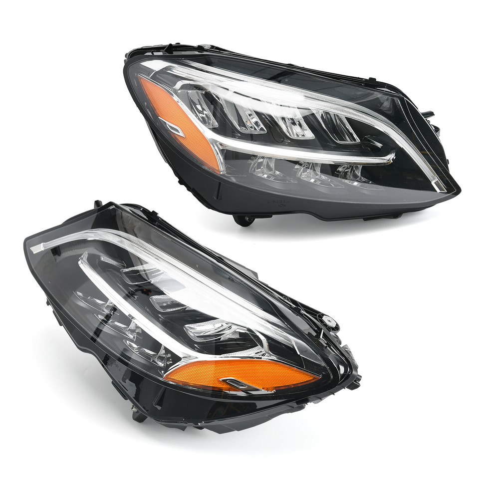 For Mercedes W205 C-Class C300 AMG C43 C63 Left + Right Side LED ...