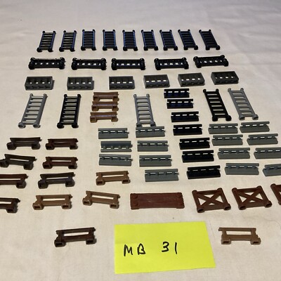 Vintage Mega Bloks Ladder Fence Accessories Lot Of 65 | eBay